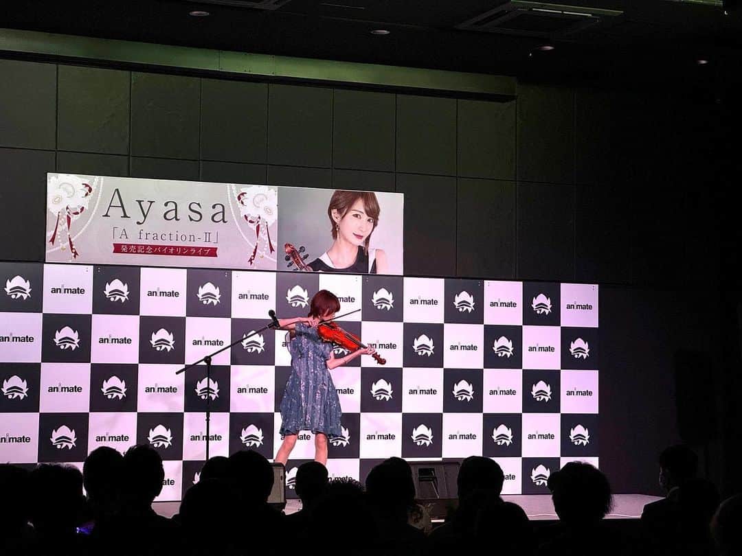 AYASAさんのインスタグラム写真 - (AYASAInstagram)「🎻 アニメイト池袋本店様での「A fraction-Ⅱ」発売記念ライブの図🎶 (2023.10.18) またもや平日夜 ...