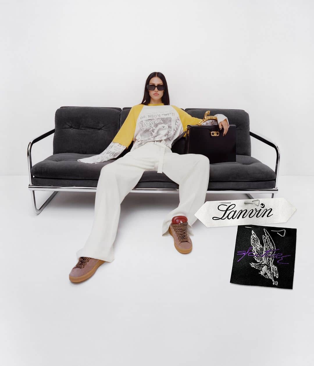 ランバンさんのインスタグラム写真 - (ランバンInstagram)「LANVIN LAB by FUTURE @AmeliaGray wears a full look from the ...