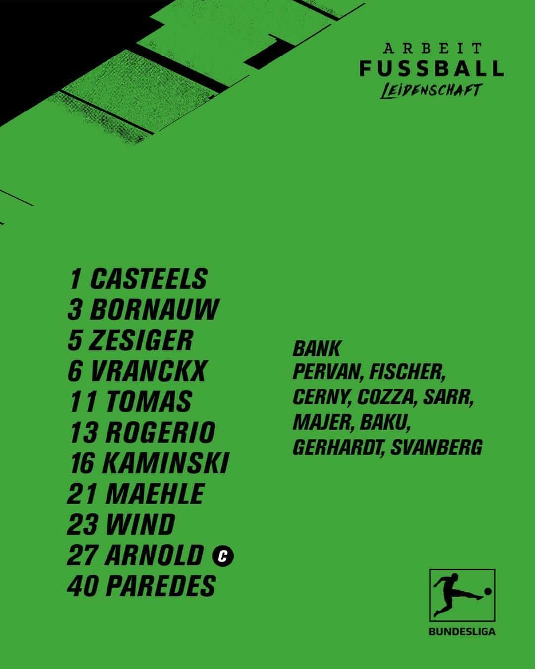 VfLヴォルフスブルクさんのインスタグラム写真 - (VfLヴォルフスブルクInstagram)「So starten wir! 🤺 ...