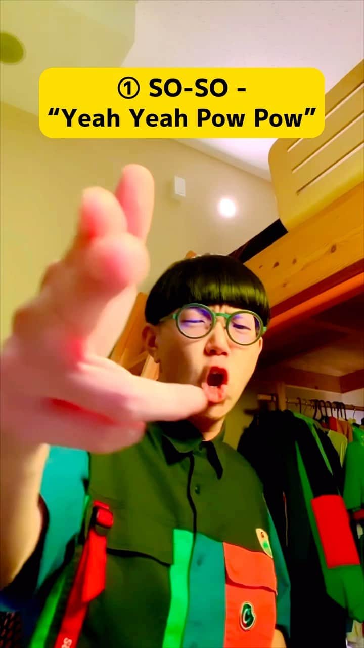 SO-SOさんのインスタグラム動画 - (SO-SOInstagram)「①-③ which one do you like? ① SO-SO - Yeah Yeah Pow Pow ② SO ...