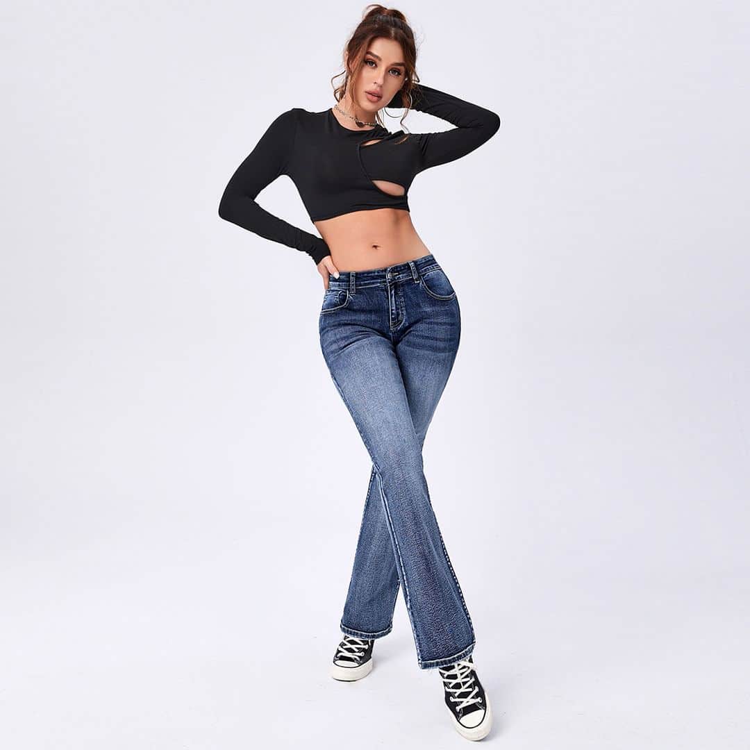 SHEINさんのインスタグラム写真 - (SHEINInstagram)「Our new motto: big flare, don't ...