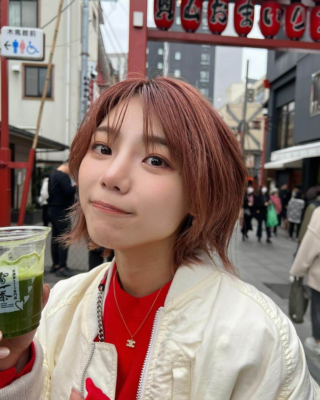 大川成美さんのインスタグラム写真 - (大川成美Instagram)「浅草の雷一茶 @kaminari_issa ソフトクリームと抹茶ビール🍺 ...