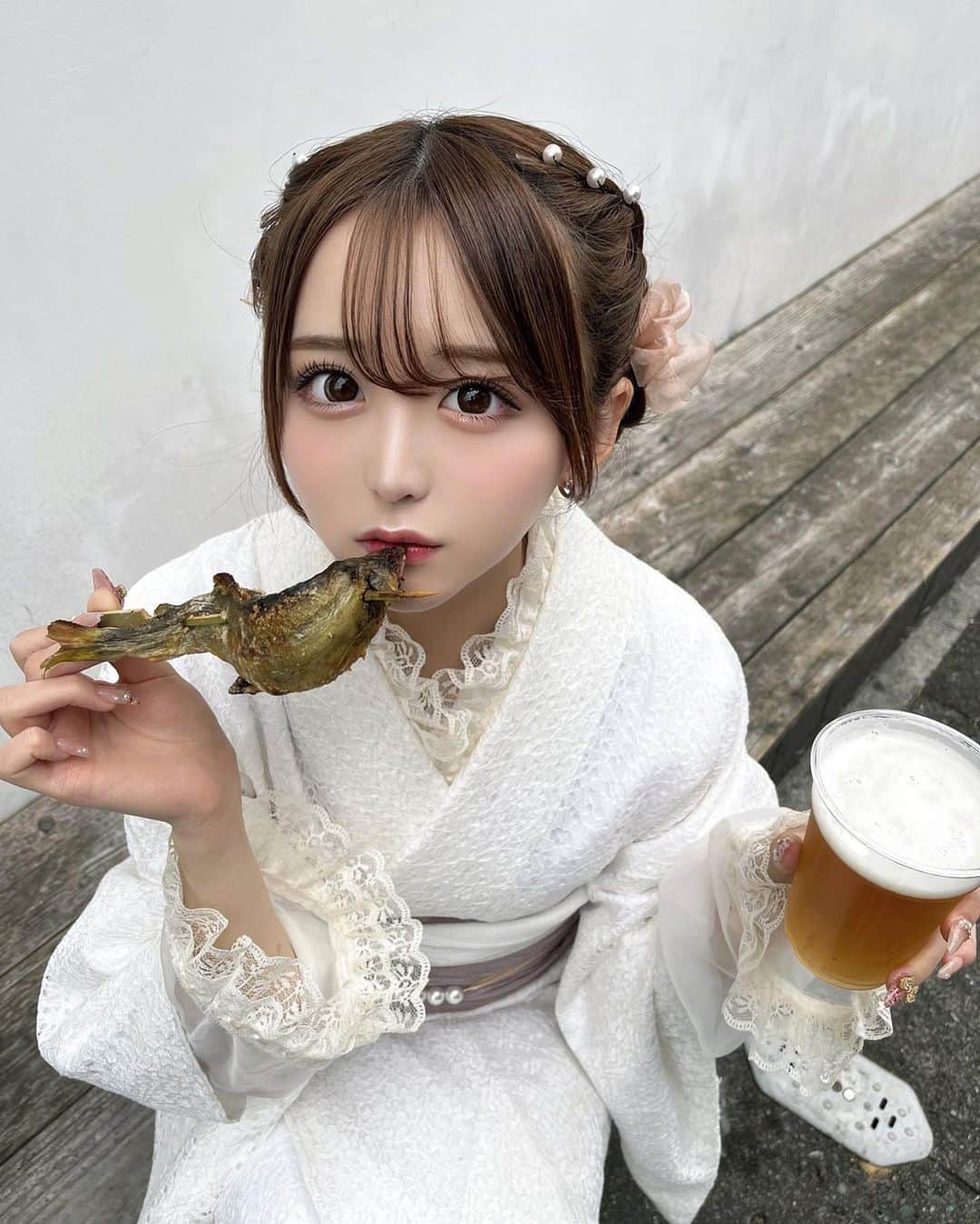 有栖ななさんのインスタグラム写真 - (有栖ななInstagram)「. 食べ歩き幸せすぎた 〜(ᐢ⸝⸝› ̫ ‹⸝⸝ᐢ ...