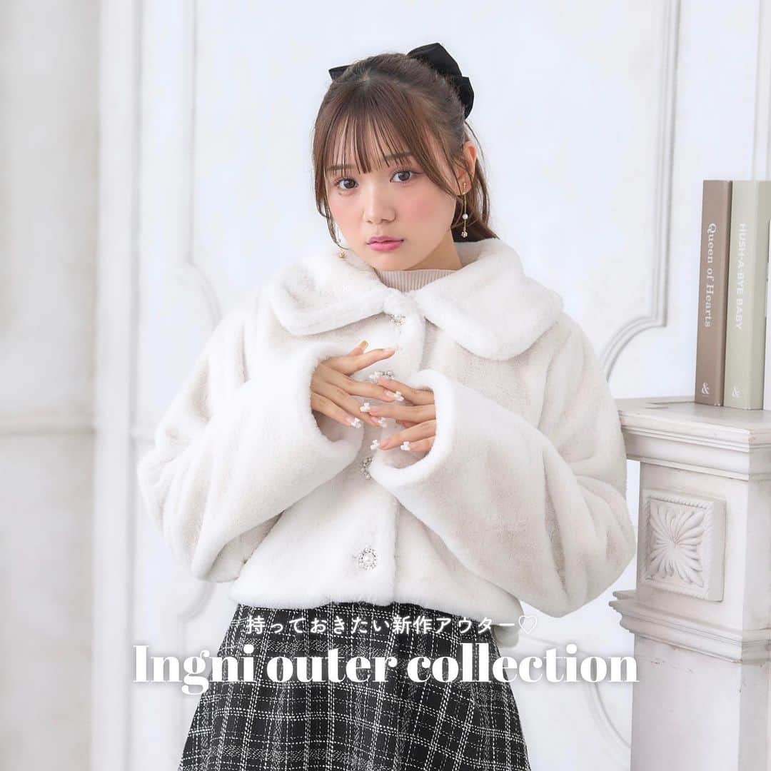 INGNI STOREさんのインスタグラム写真 - (INGNI STOREInstagram)「【 outer collection 】 ⁡ ⁡ ⁡ ⁡ フェミニンコーデにおすすめの 新作 ...