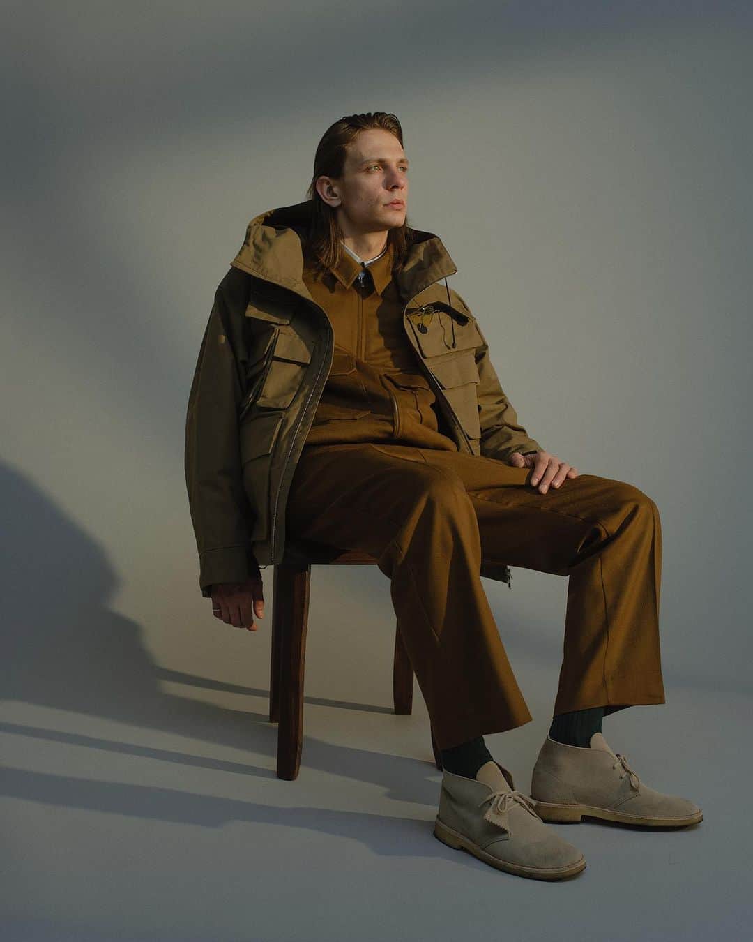 マーカウェアさんのインスタグラム写真 - (マーカウェアInstagram)「. MARKAWARE 23FW LOOK CASHMERE FLANNEL CASHMERE WORK ...